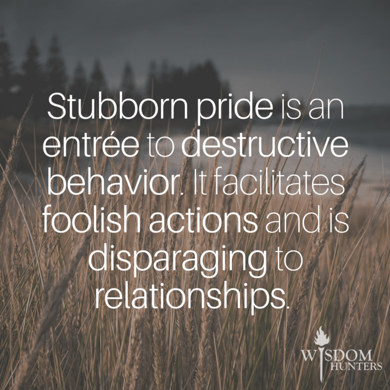 Pride Before Destruction - Wisdom Hunters